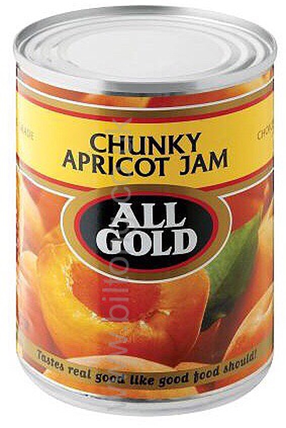 All Gold Apricot Chunky Tin Jam 450g | Susmans Best Beef Biltong ...